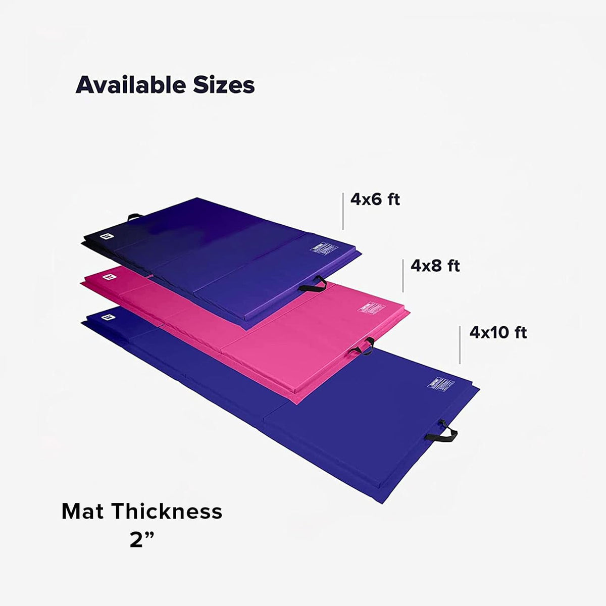 4' x 6' Folding Gym Mat – Lightweight, Durable & Comfortable for Home ...